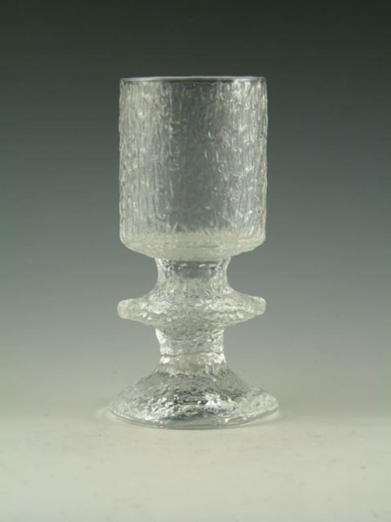 IITTALA Crystal - SENATOR Pattern - Small Wine Sherry Glass / Glasses ...