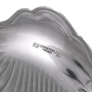 CHRISTOFLE Silver Plate Shell Design Small Butter / Serving Shell Dish ...