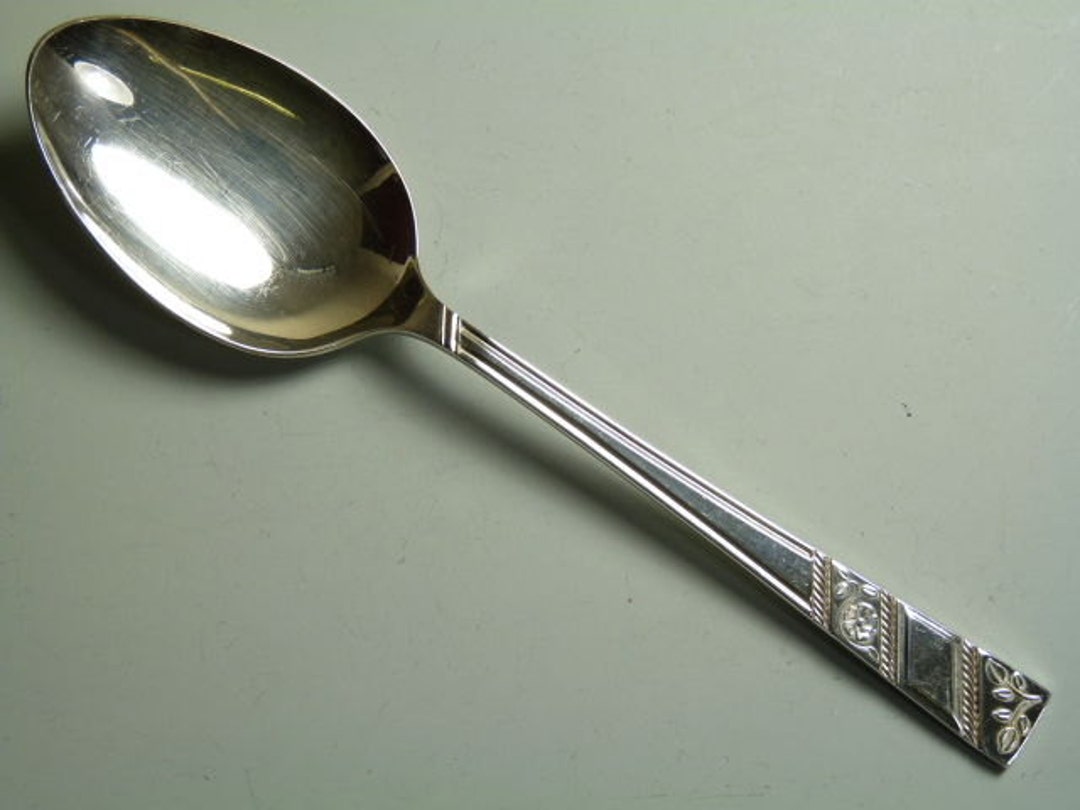 VINERS Cutlery - SILVER ROSE Pattern - Dessert Spoon / Spoons - 7 1/4 ...