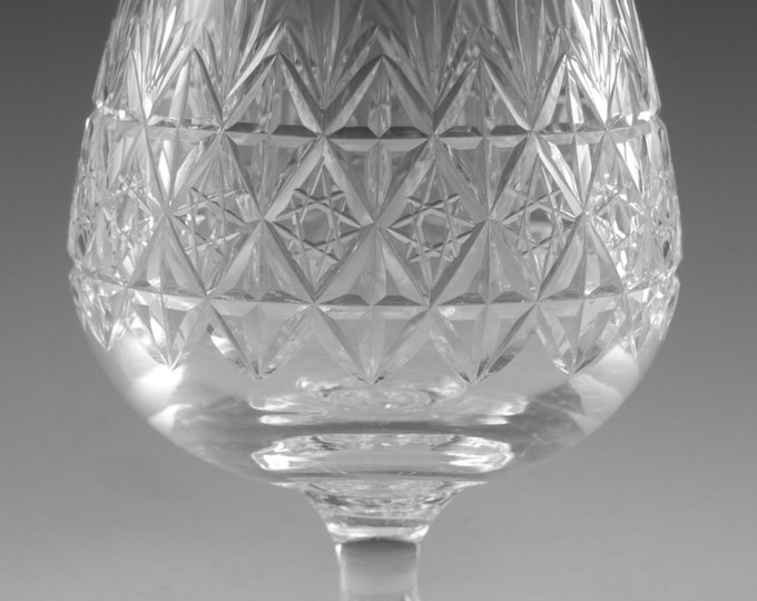 Thomas WEBB Crystal - WELLINGTON Cut - Brandy Glass / Glasses - 5" (2nd ...
