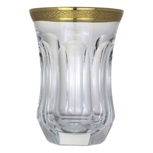 MOSER Crystal - Gold POPE Cut - Wine Glass / Glasses - 7 3/8" - Etsy UK