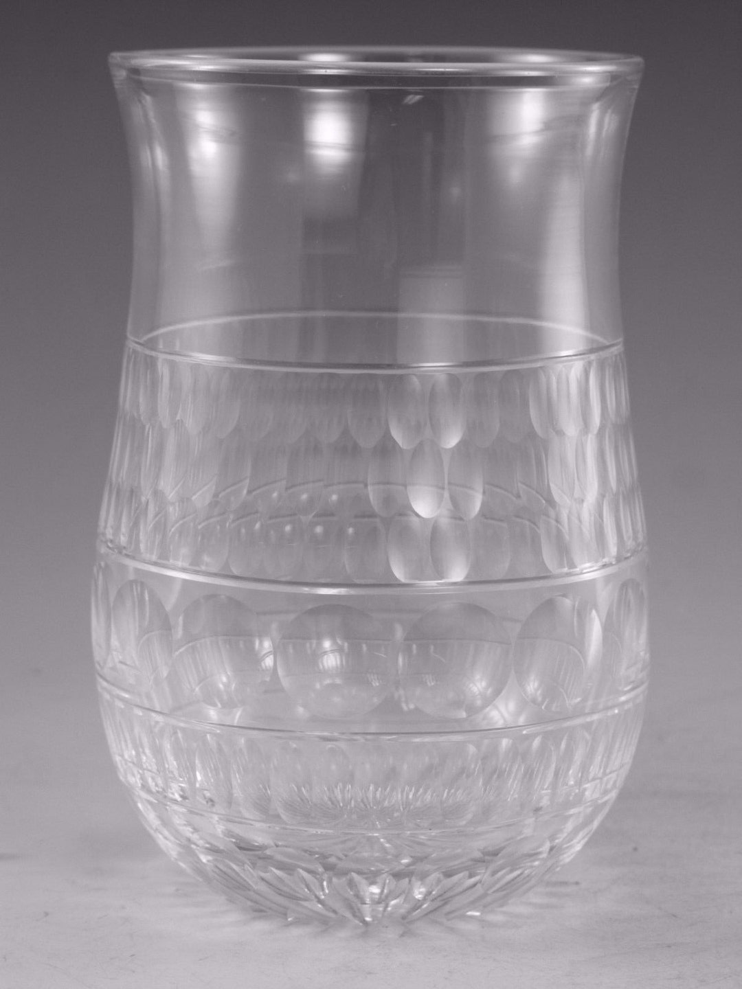 James POWELL / Whitefriars Glass - ROMAN Cut - Tumbler Glass - 4 1/4 ...