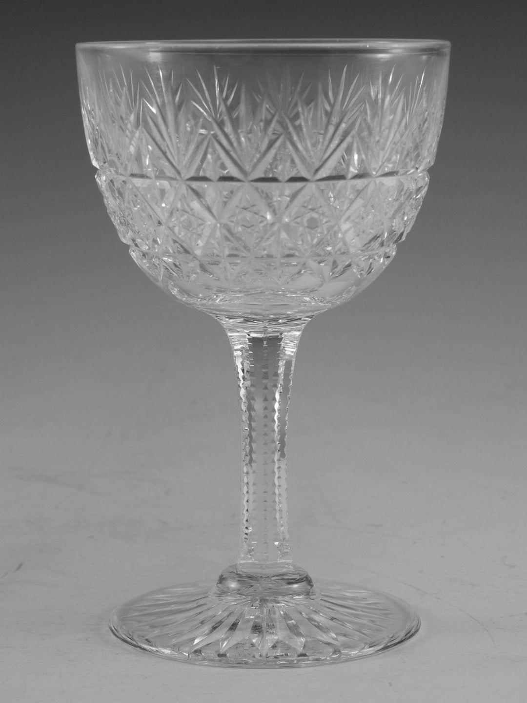 Thomas WEBB Crystal - WELLINGTON Cut - Small Claret Glass / Glasses - 4 ...