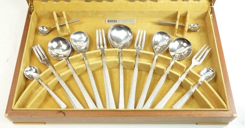 VINERS Cutlery STUDIO Pattern 50 Piece Canteen for 6 - Etsy Ireland