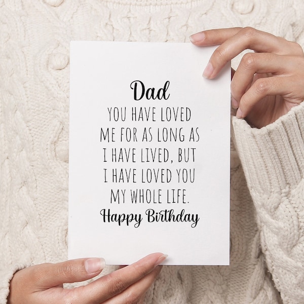 Dad Birthday Card - Etsy
