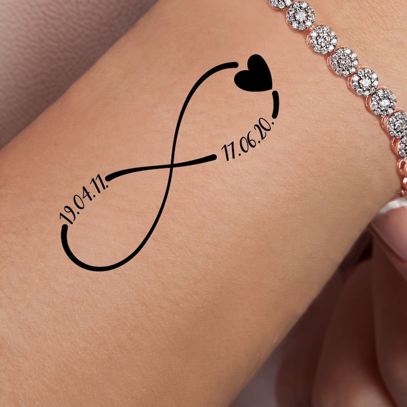 Infinity Temporary Tattoo - Etsy