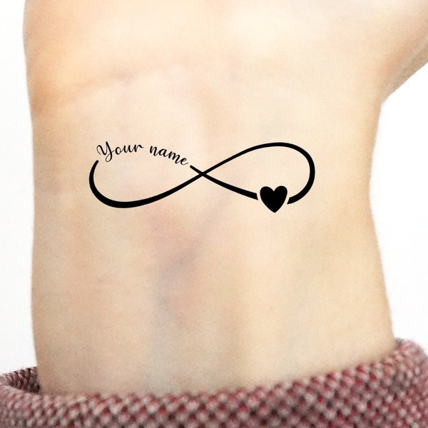 Infinity Temporary Tattoo - Etsy