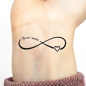 Custom Temporary Tattoo Women, Eternal Love (set of 3) - Etsy