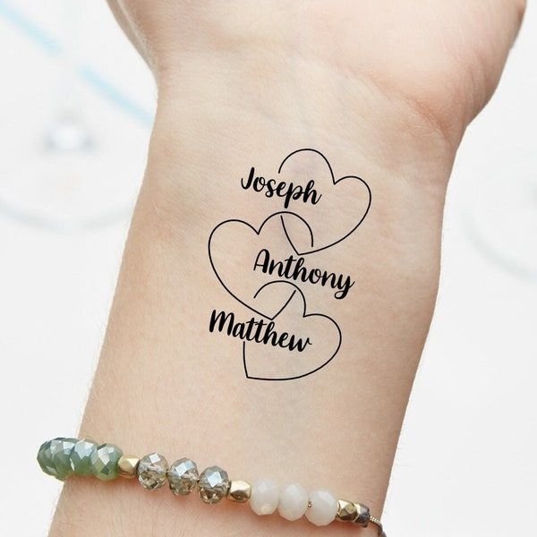 Multiple Kids Name Tattoos - Etsy