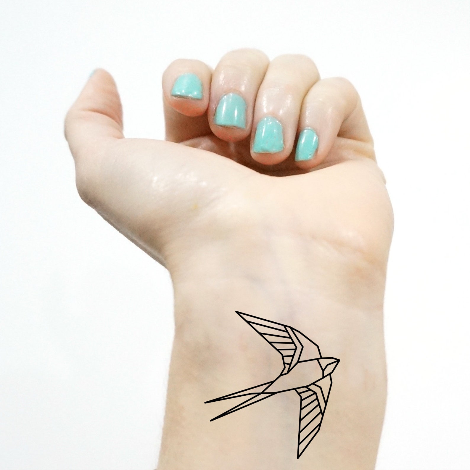 Swallow Temporary Tattoo set of 6 - Etsy
