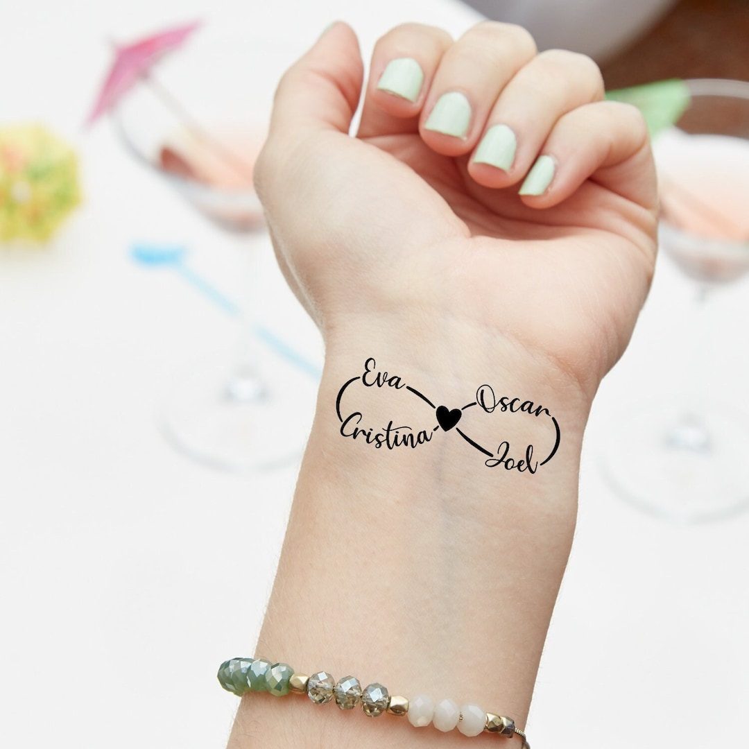Custom Temporary Tattoo, Kids Names (set of 3) - Etsy
