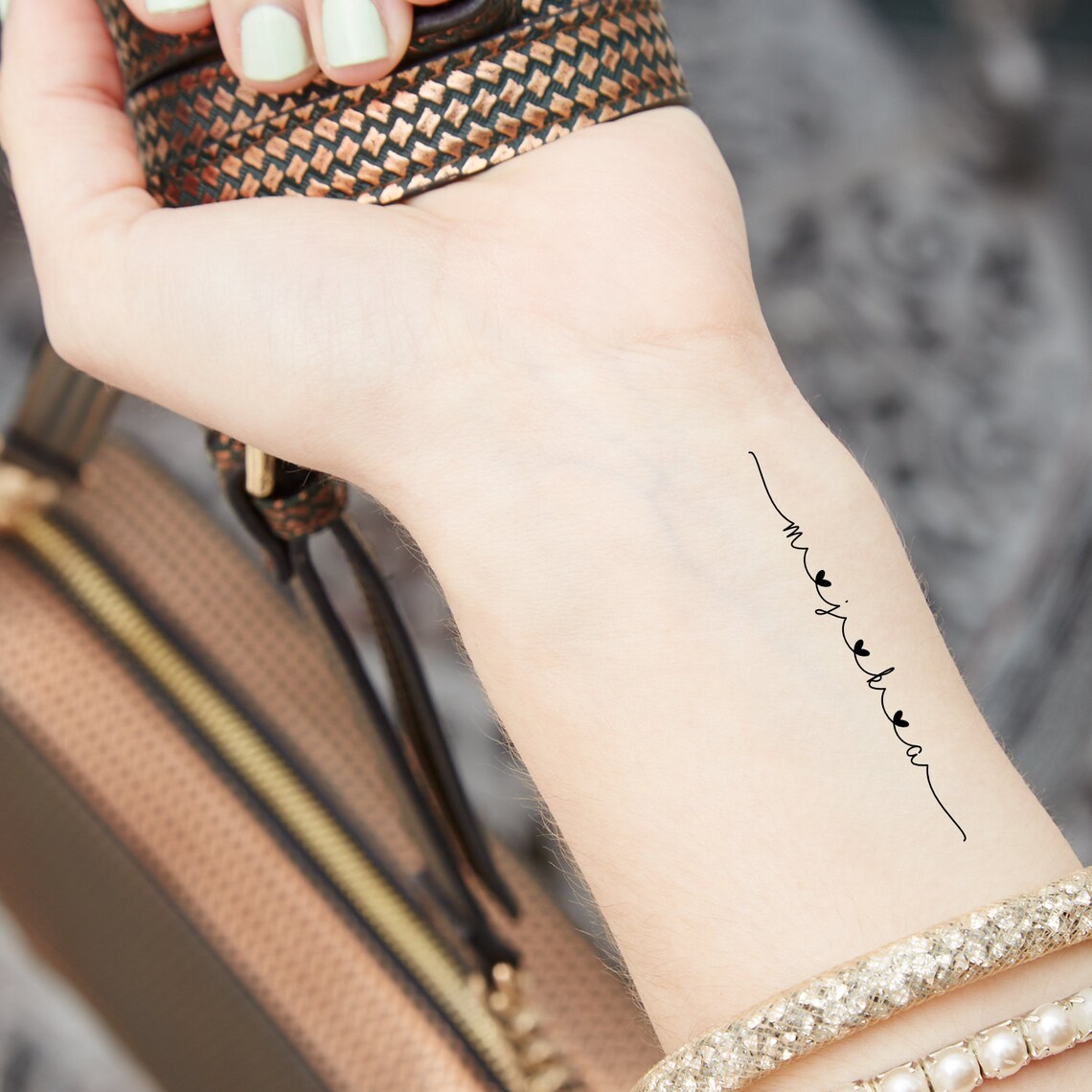 Custom Temporary Tattoo Kids Initials set of 3 - Etsy