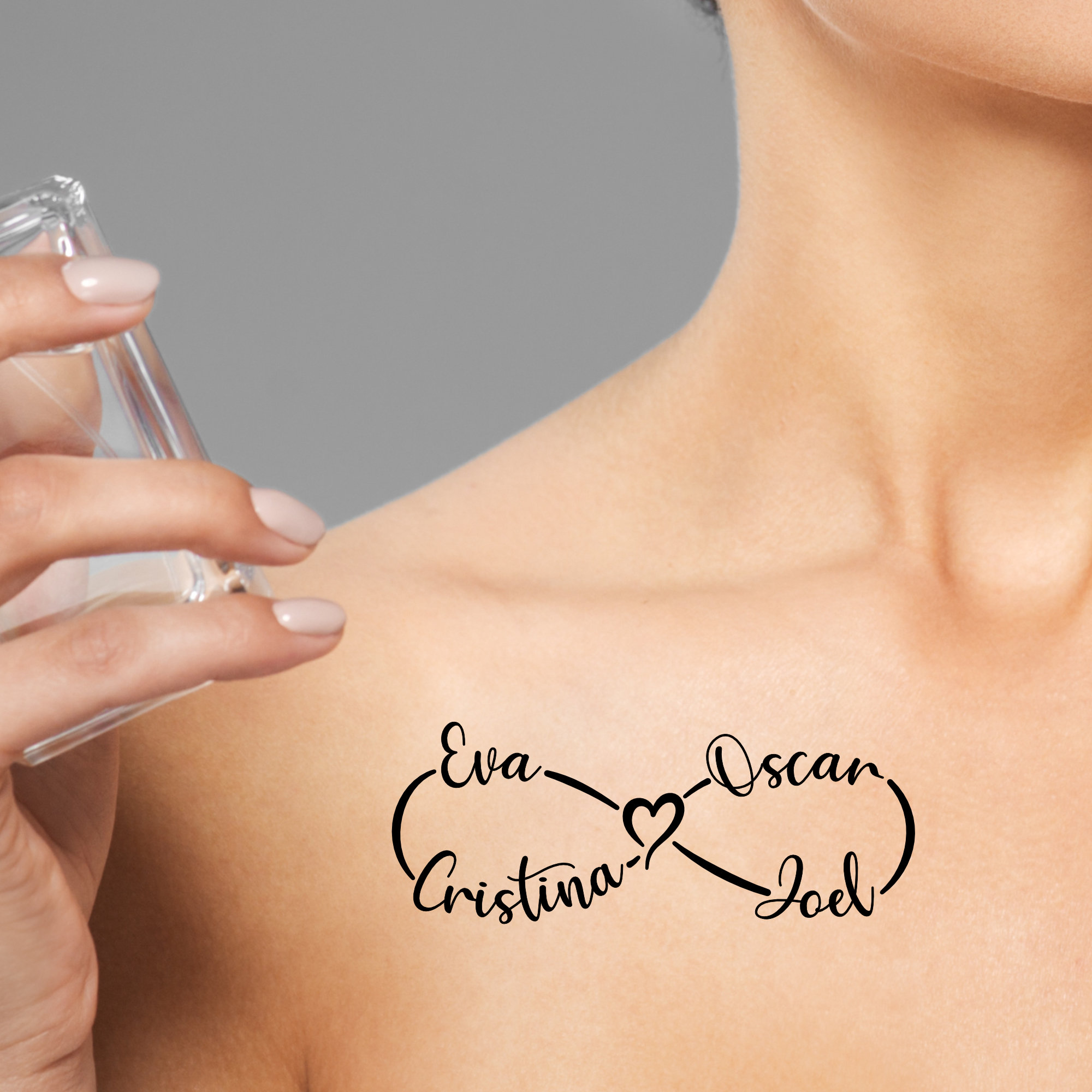 Custom Temporary Tattoo, Kids Names (set of 3) - Etsy