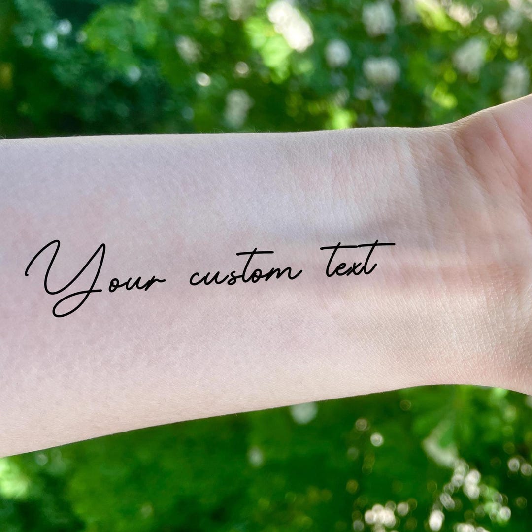 Custom Temporary Tattoos, Kids Names Personalized Designs Flash Tat ...