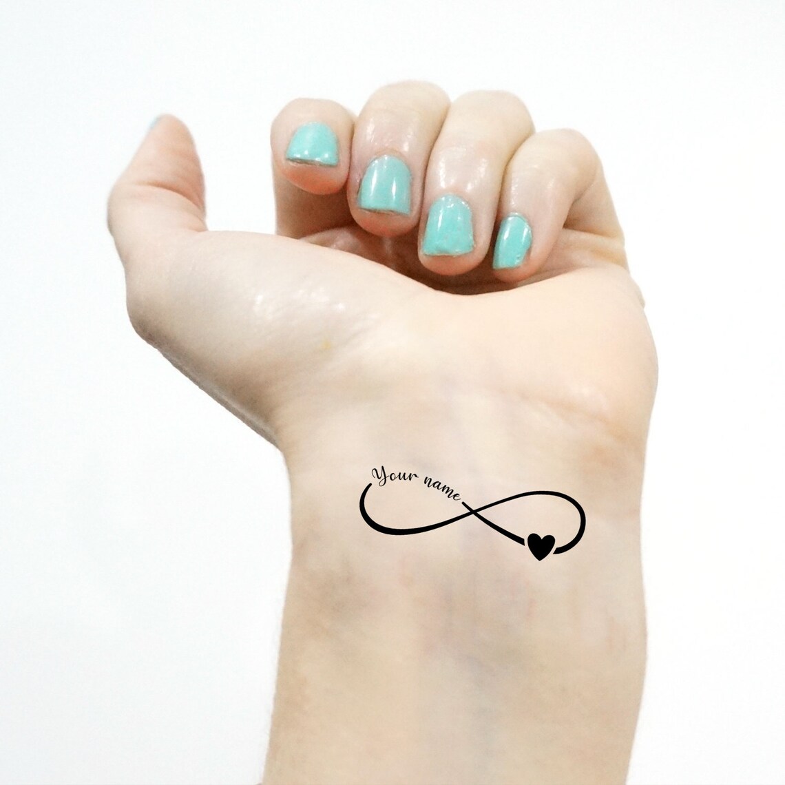 Custom Temporary Tattoo Women, Personalized Eternal Love (set of 3) - Etsy