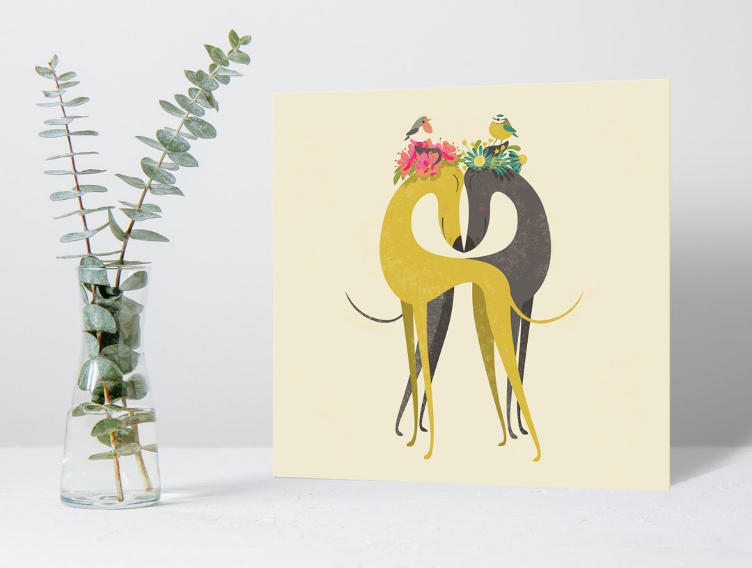 Hounds of Love Greeting Card. Heart-warming Design for Lovers of ...