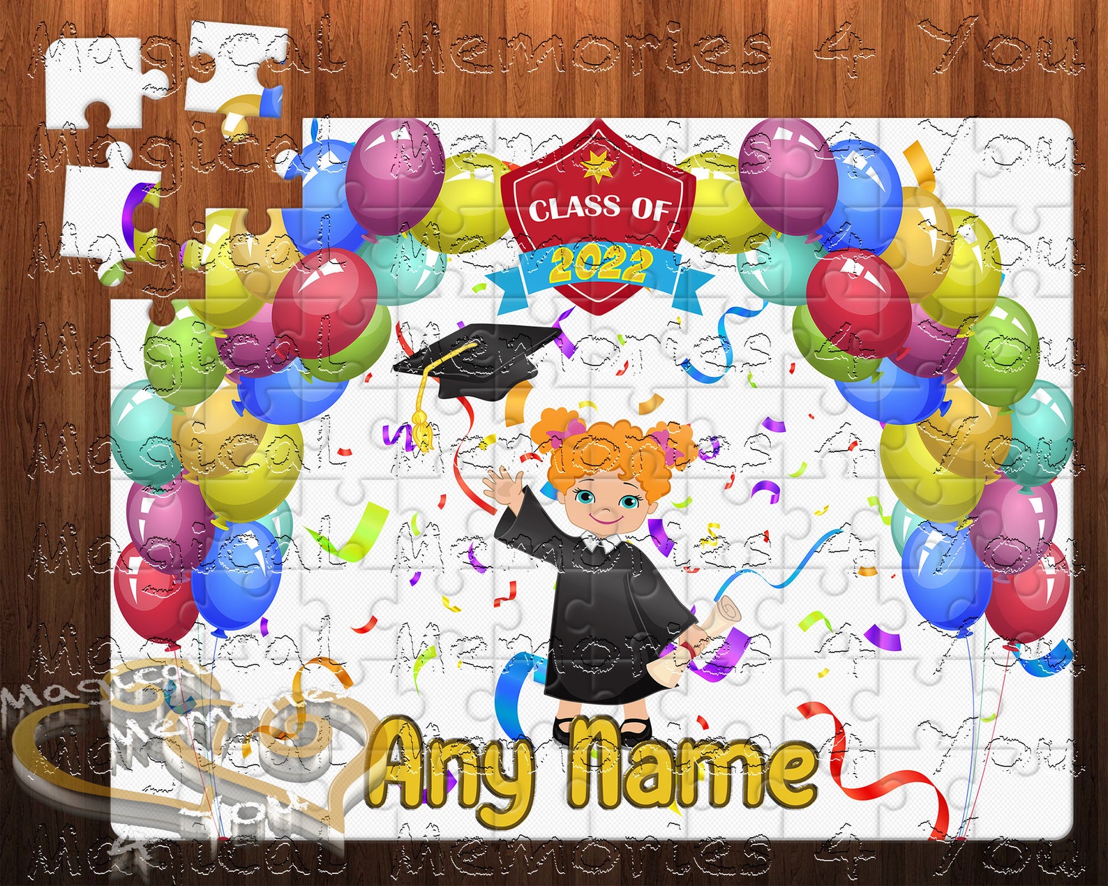 Preschool Graduation Puzzle Class of 2022 Puzzle - Etsy