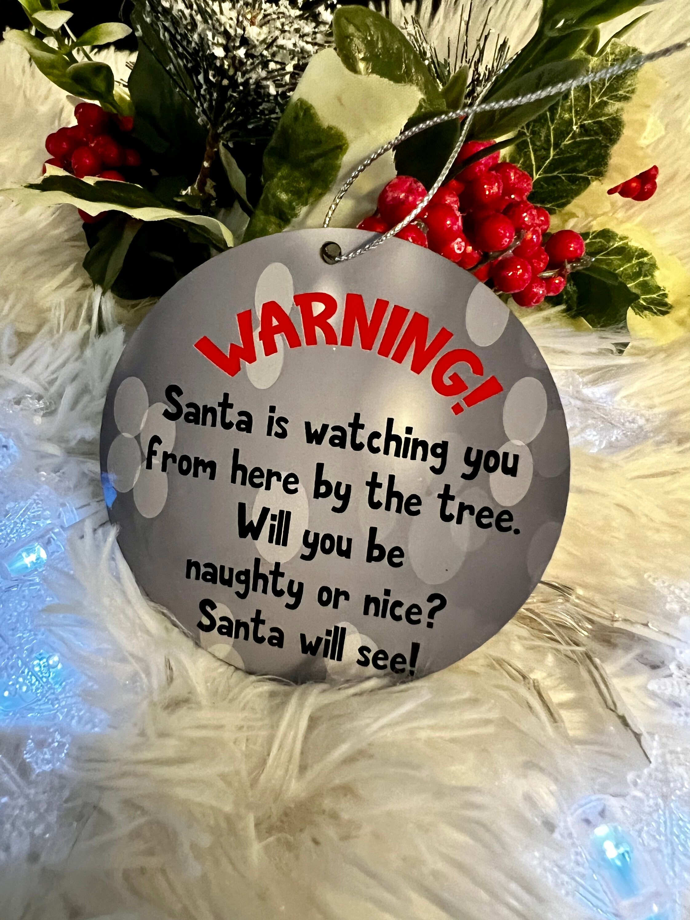 Santa Cam Ornament, Elf Cam Ornament, Santa Camera Ornament With Letter ...