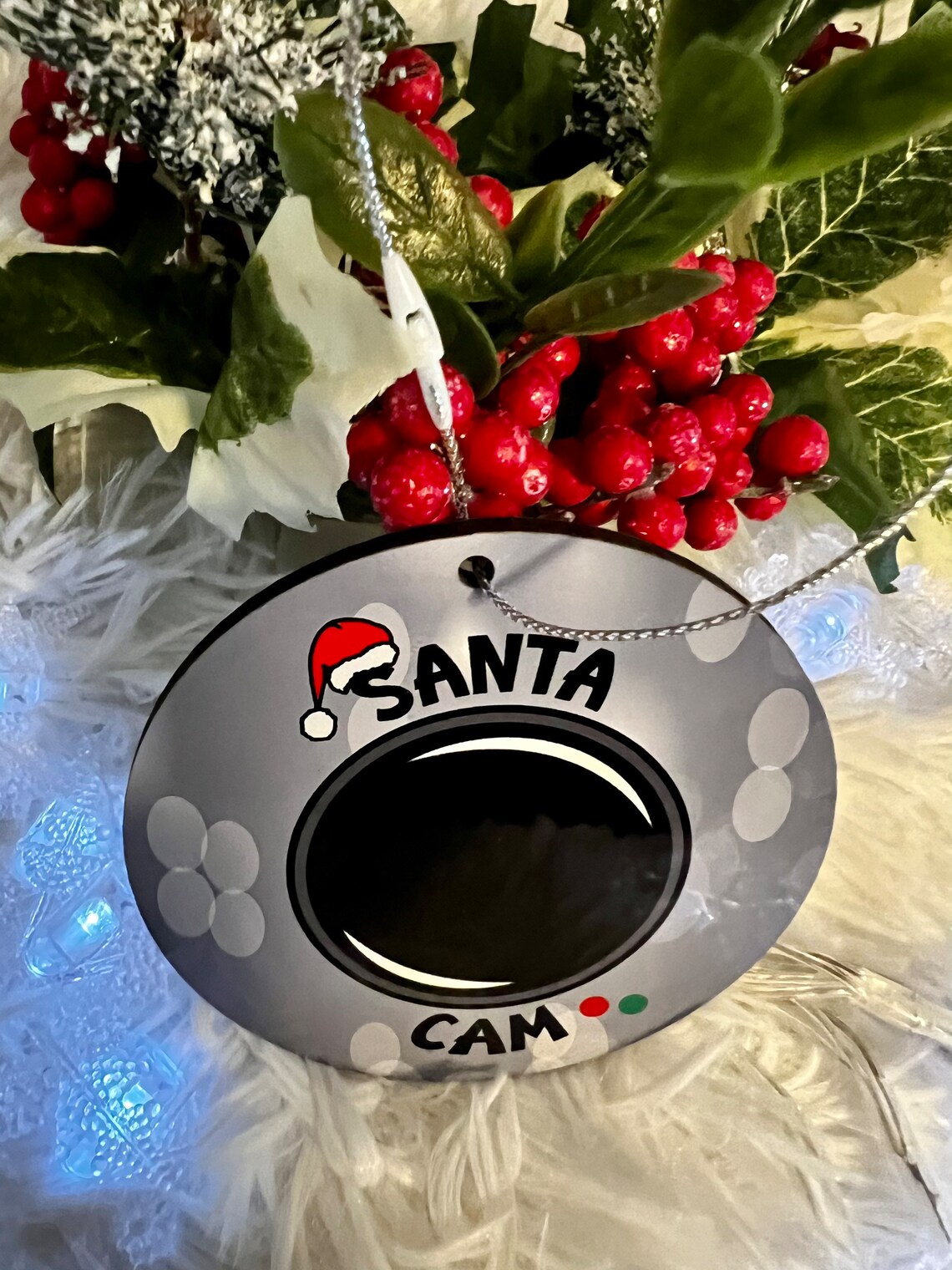 Santa Cam Ornament, Elf Cam Ornament, Santa Camera Ornament With Letter ...