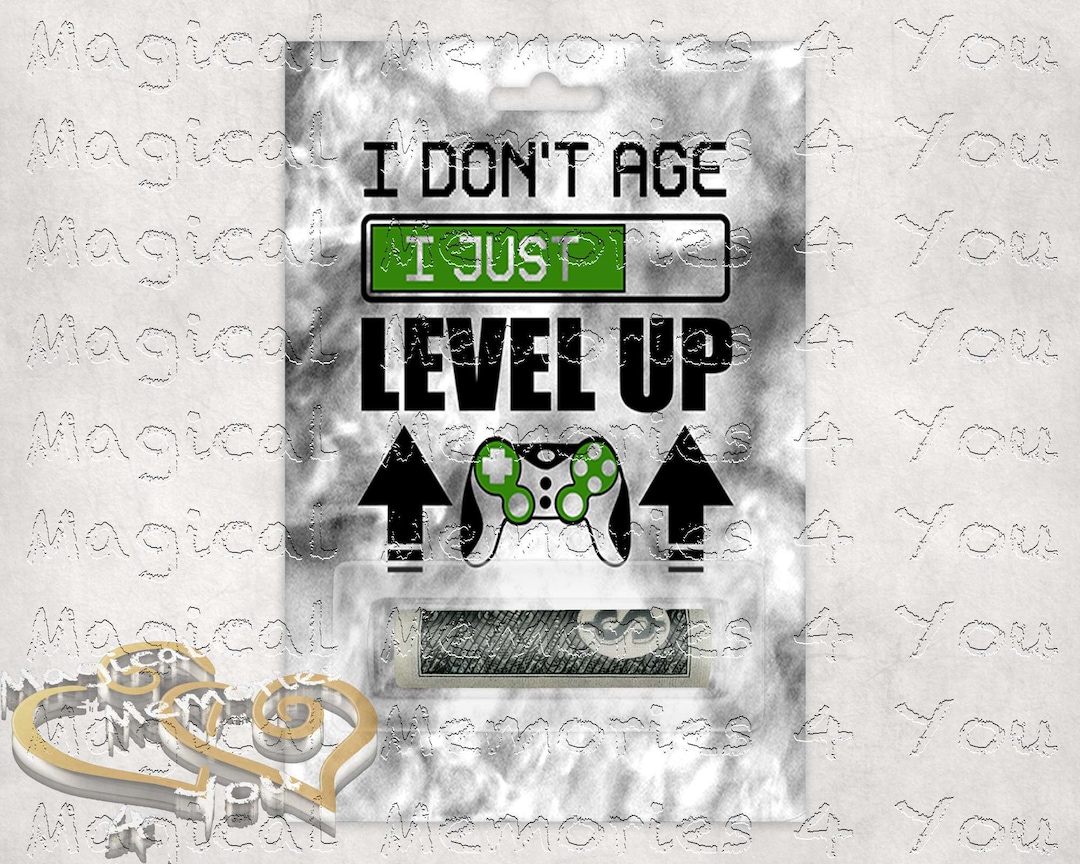 Level up Birthday Card Holder, Decorative Money Holder, Birthday Gift ...