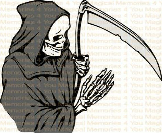 Grim Reaper Digital Design Sublimation Ready Design SVG Cut - Etsy