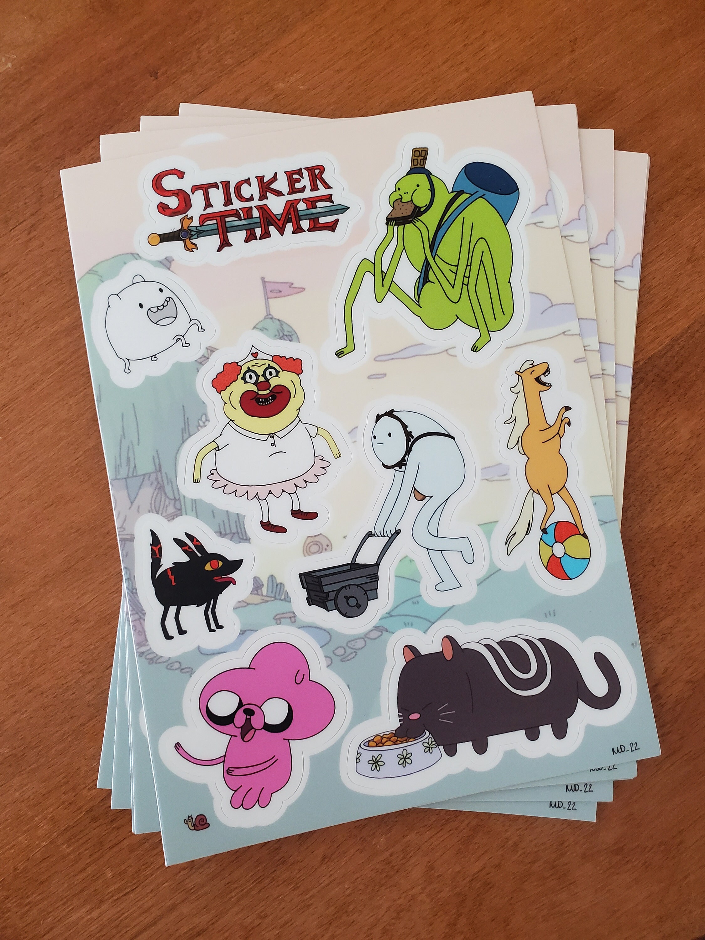 Stickertime Adventure Time Sticker Sheet - Etsy
