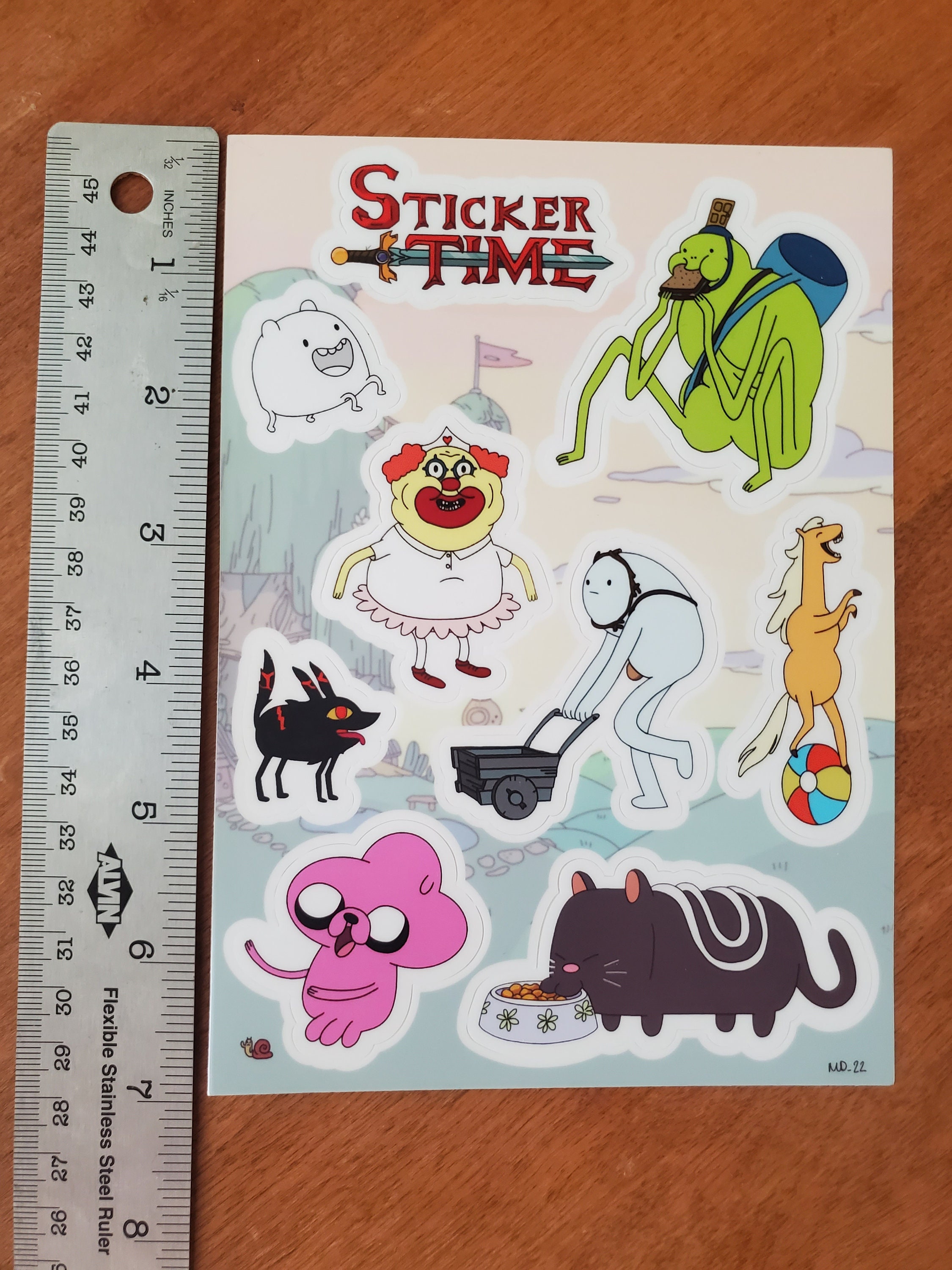 Stickertime Adventure Time Sticker Sheet - Etsy