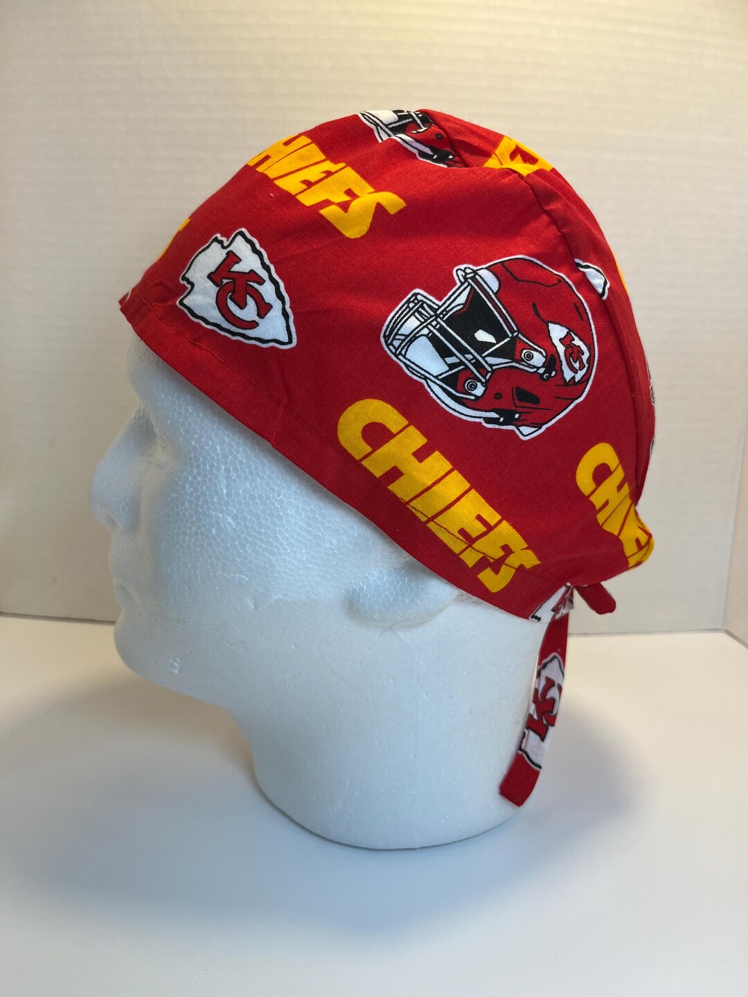 Kansas City Chiefs Skull Cap - Etsy