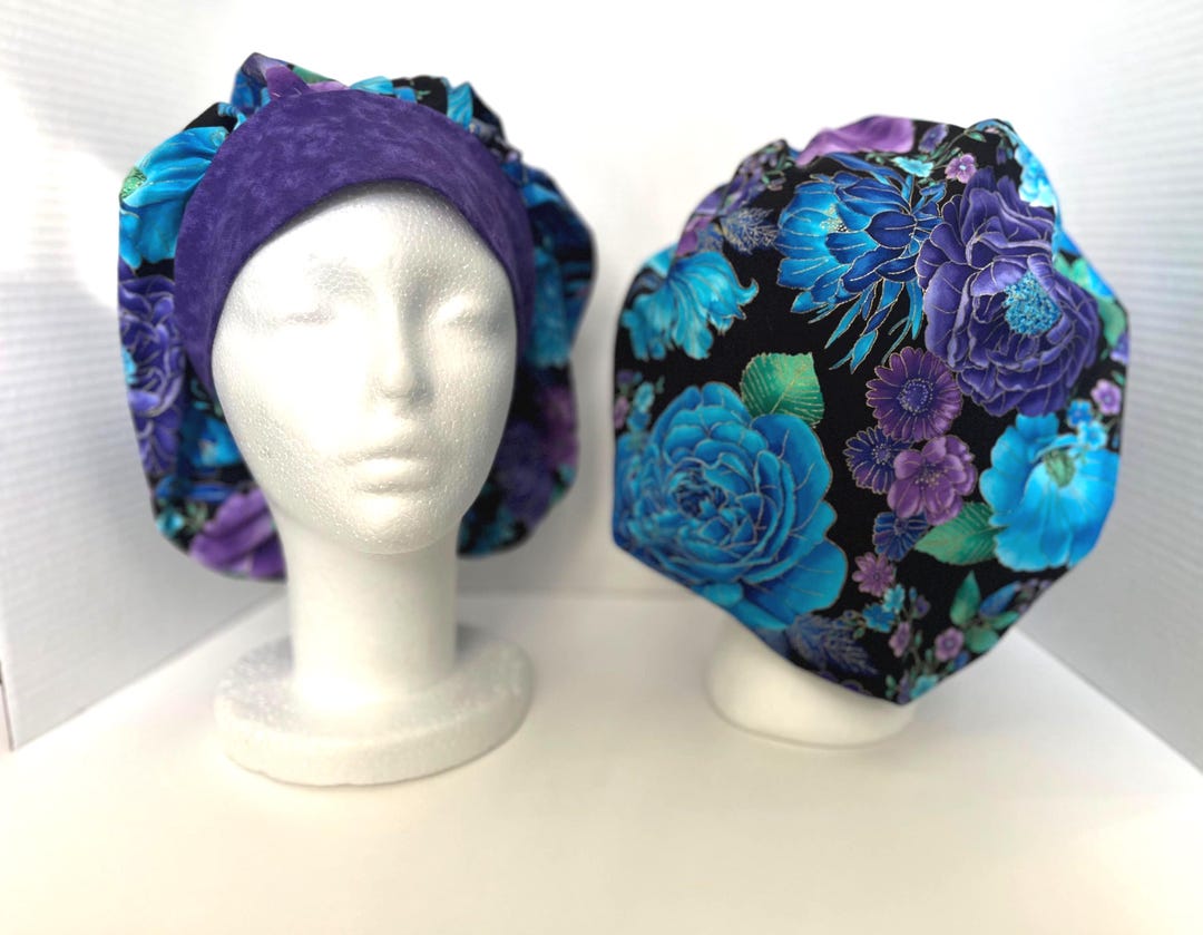 Floral Operating Room Scrub Hats - Etsy