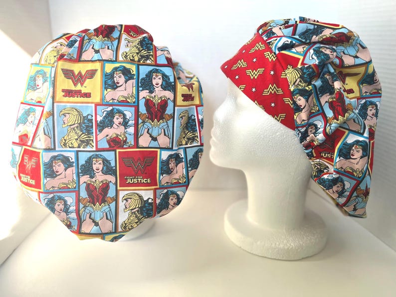 Wonder Woman/moana/ Super Hero/incredibles Operating Room Scrub Hats - Etsy
