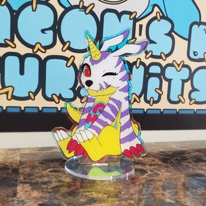 6 Digimon Gabumon Rainbow Acrylic Standee - Etsy