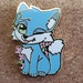1" Blue Lupe "a Grade" Enamel Pin - Etsy