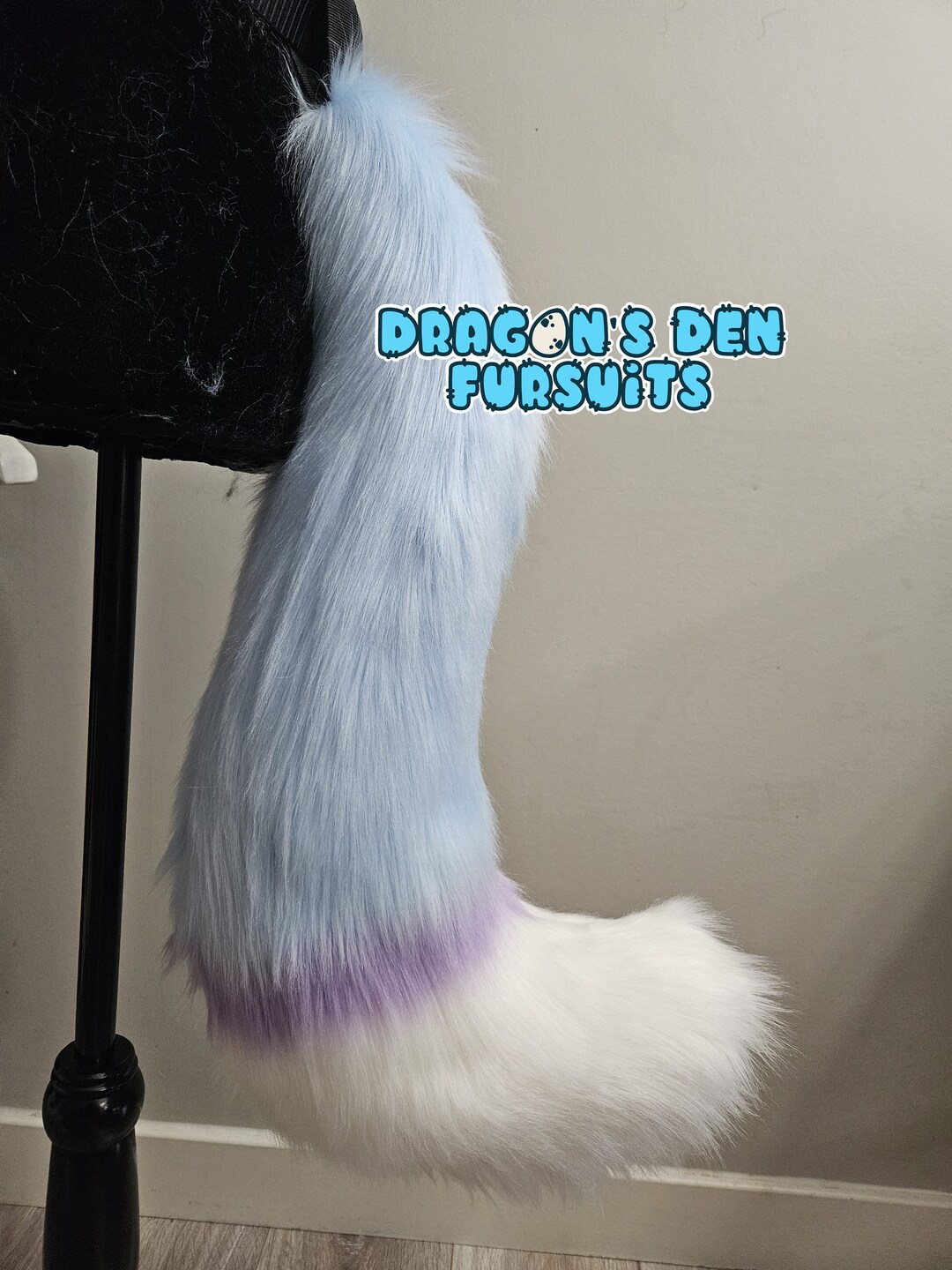 24" Baby Blue and Lavender Fox Fursuit Tail FREE US SHIPPING - Etsy