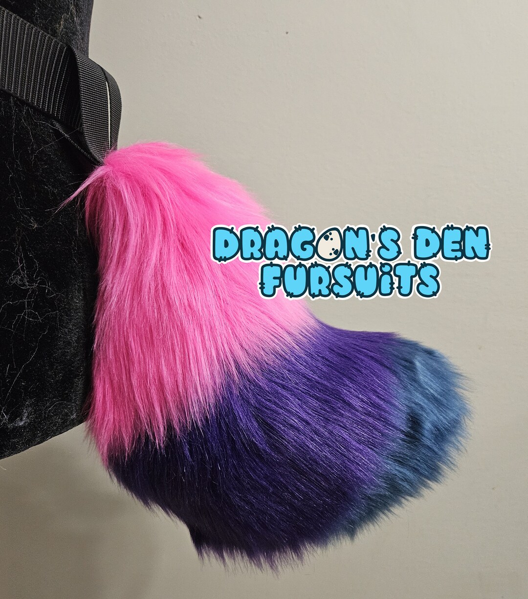 12" Small Nub Pink, Purple and Blue Bi Pride Fursuit Tail - Etsy