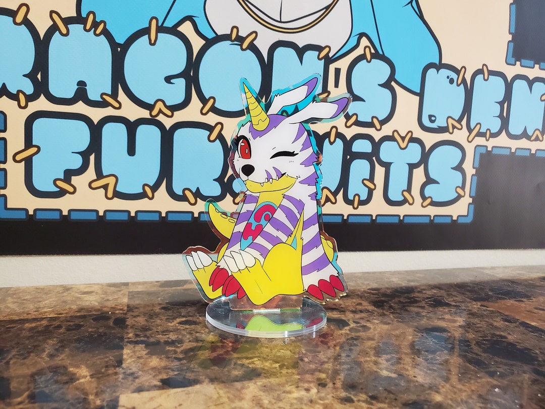 6 Digimon Gabumon Rainbow Acrylic Standee - Etsy