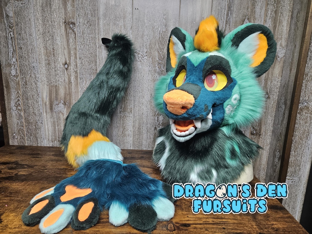 African Wild Dog Premade Fursuit Ready to Ship Free US and Canada ...
