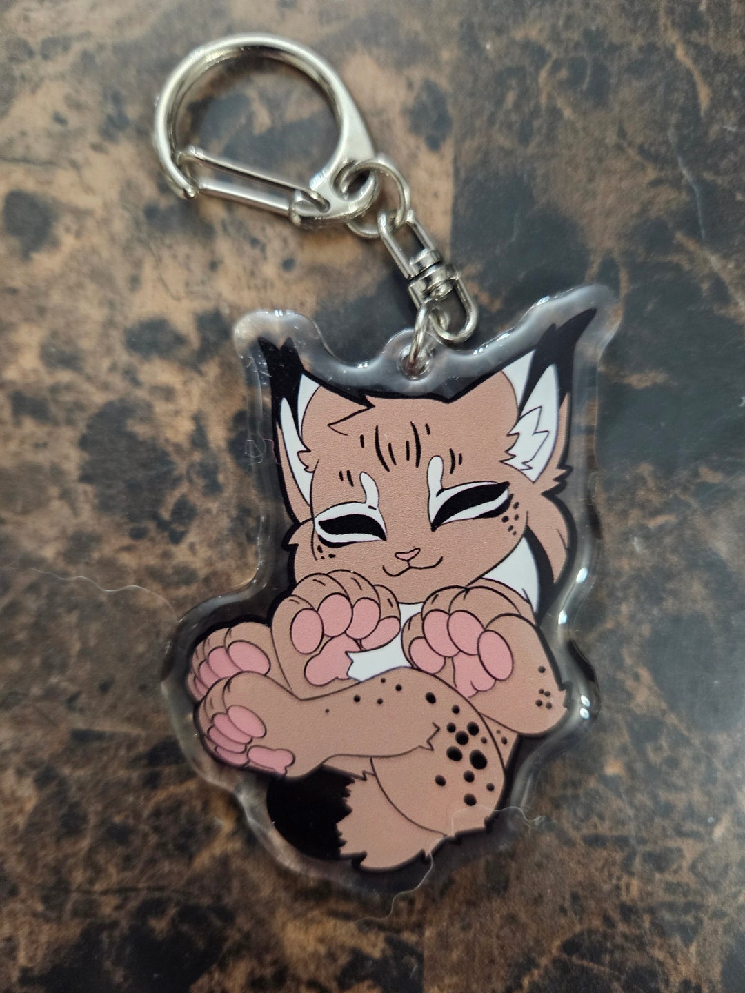 Lynx 2.5 Epoxy Acrylic Keychain - Etsy