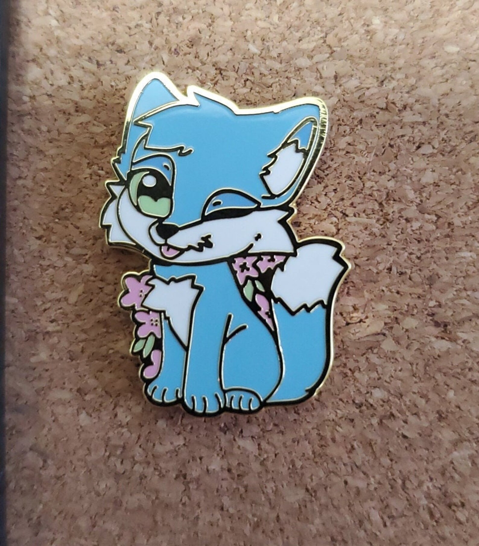 1" Blue Lupe "a Grade" Enamel Pin - Etsy