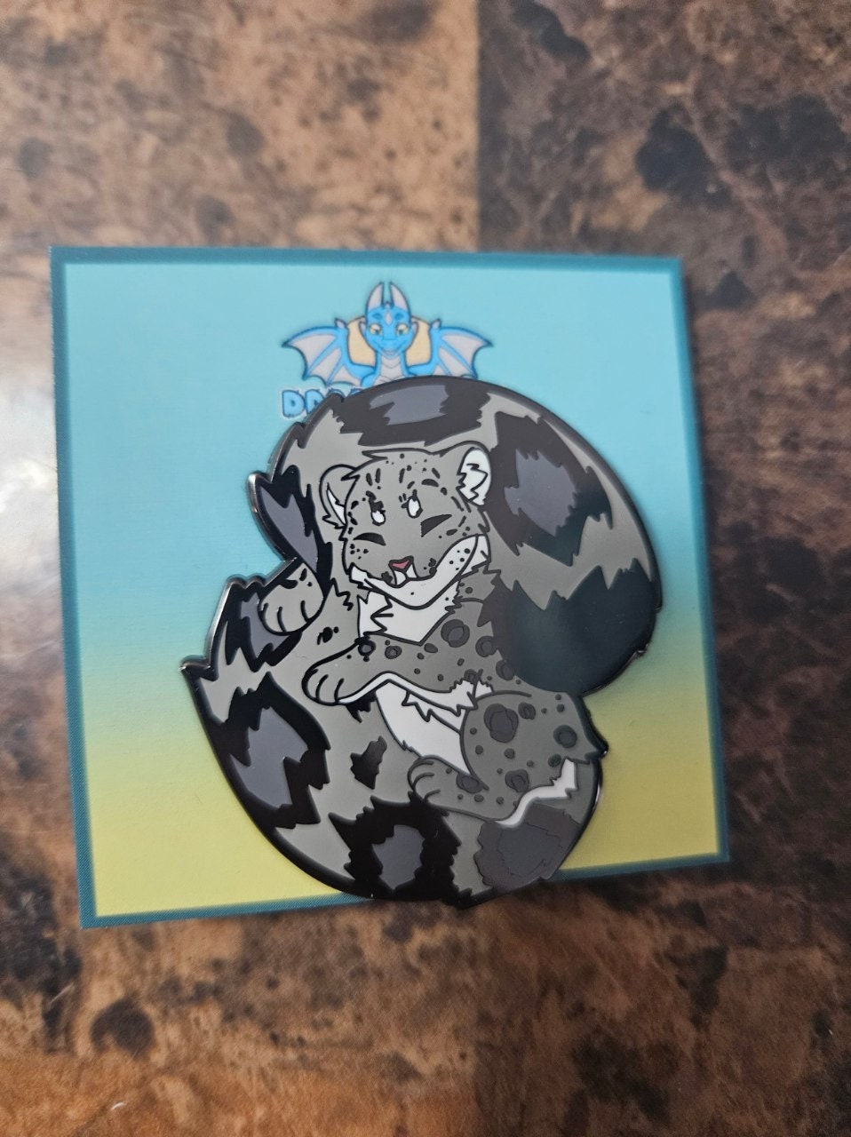 1.75 Snow Leopard a Grade Enamel Pin - Etsy
