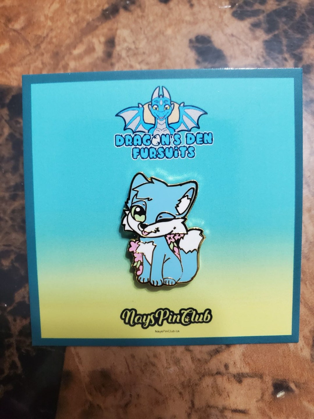 1" Blue Lupe "a Grade" Enamel Pin - Etsy
