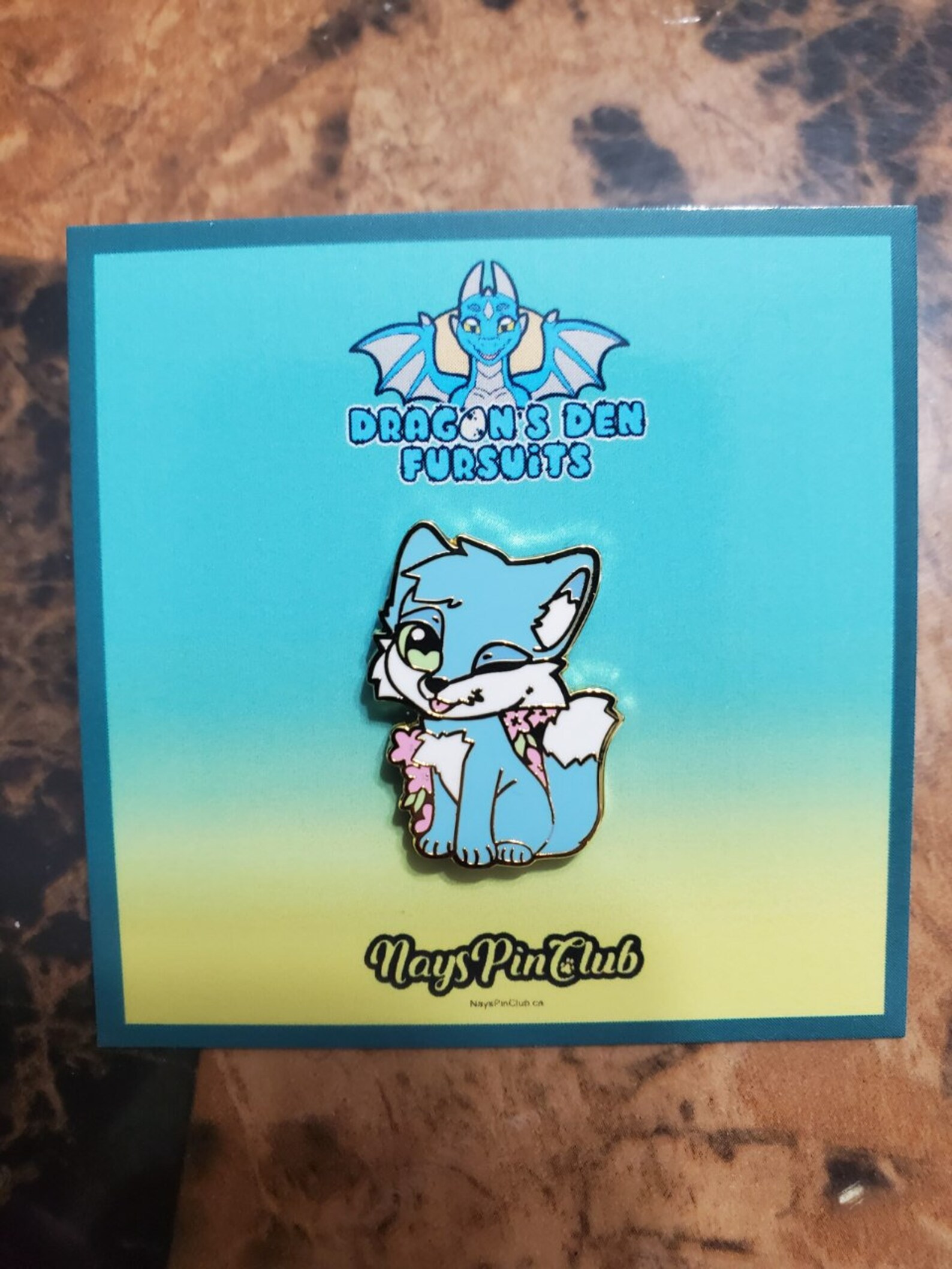 1" Blue Lupe "a Grade" Enamel Pin - Etsy