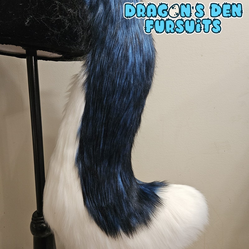 Furry Black Wolf Tail - Etsy