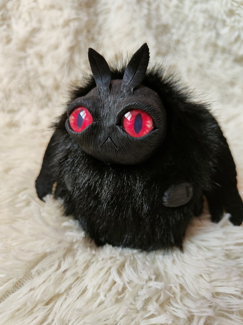 Mothman Plush Cryptid, Weird Creature, Strange Fellows, Ooak Monster ...
