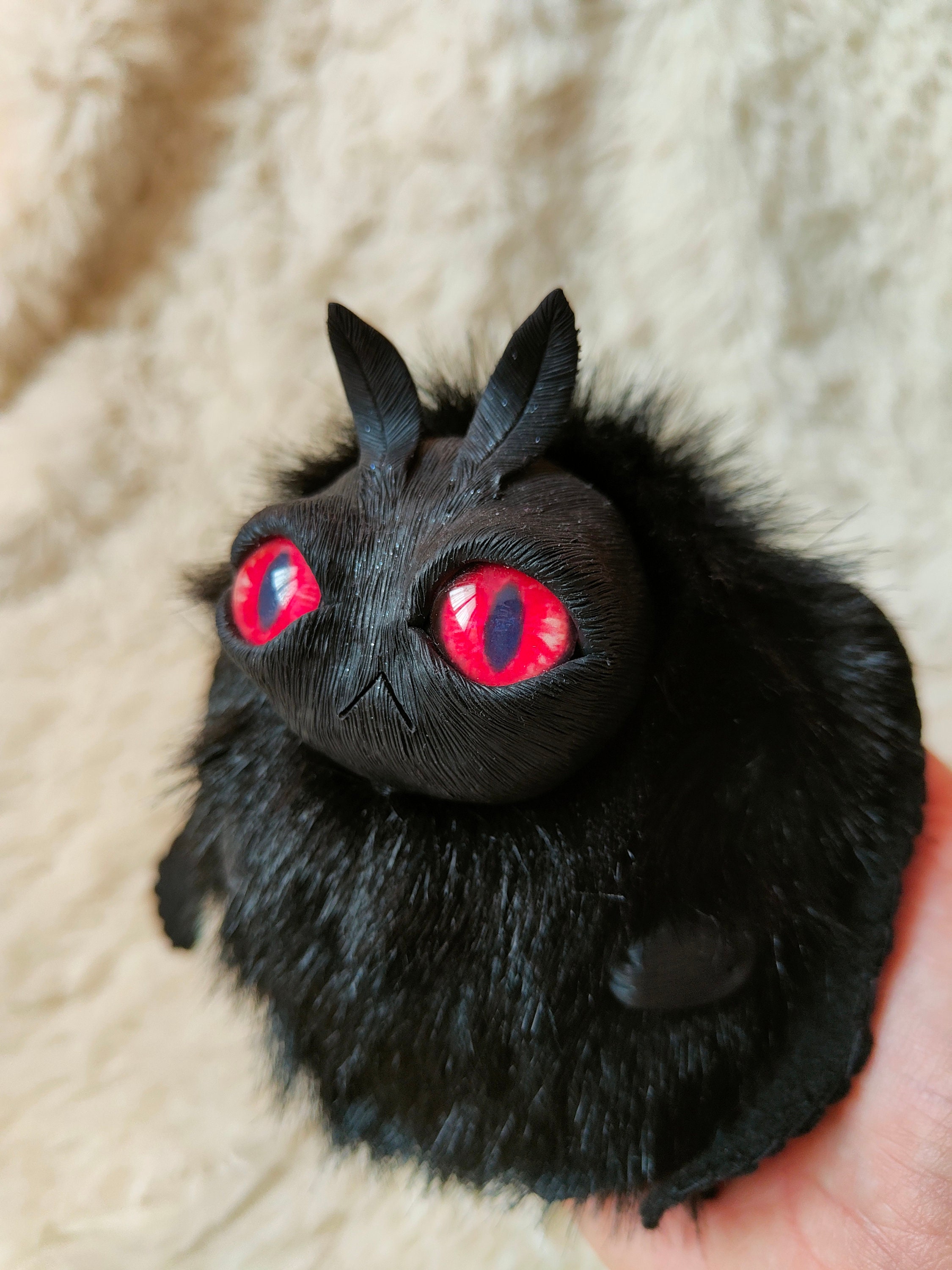Mothman Plush Cryptid, Weird Creature, Strange Fellows, Ooak Monster ...