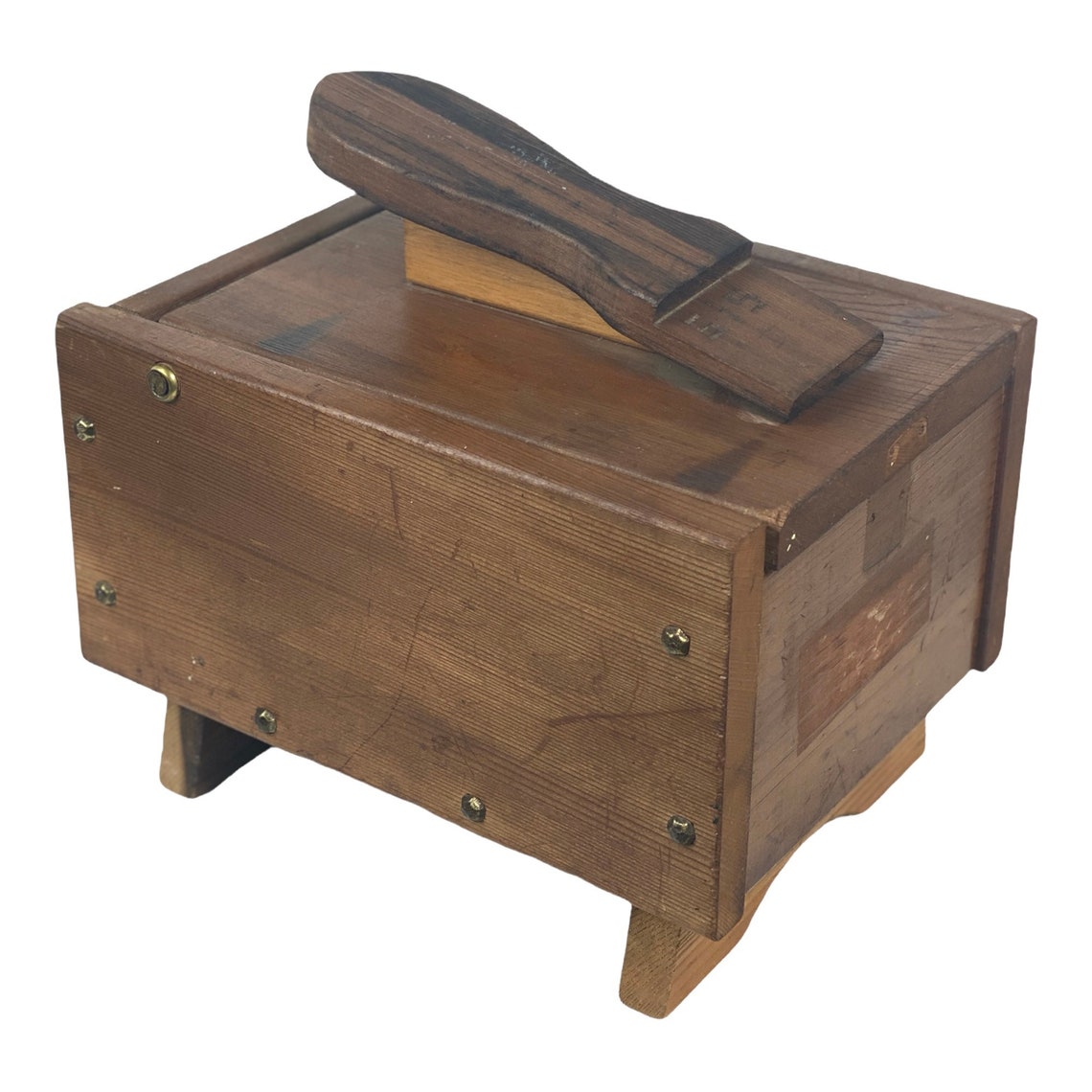 Vintage Shoe Shine Box MCM Shoe Care Shoe Polish Storage - Etsy