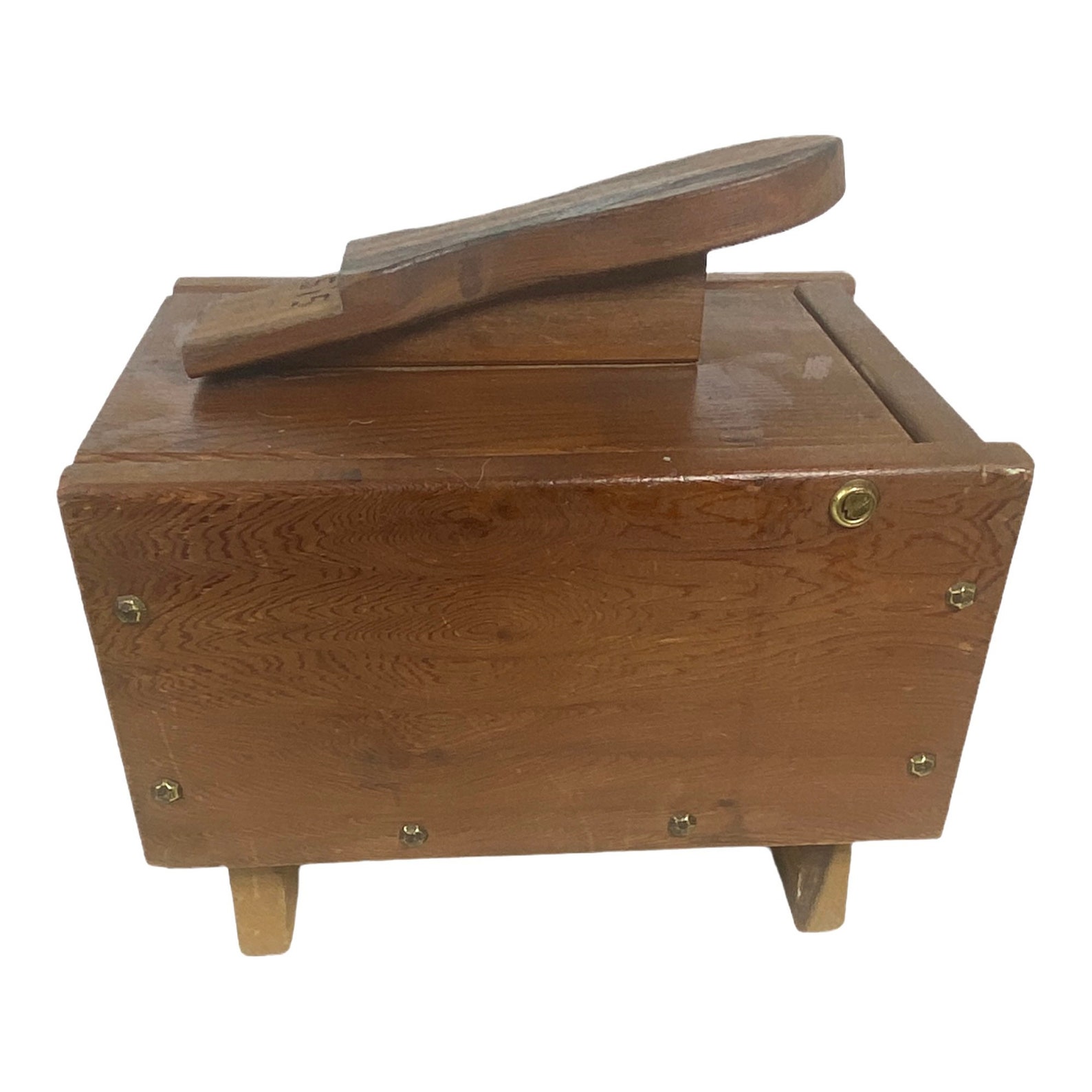 Vintage Shoe Shine Box MCM Shoe Care Shoe Polish Storage - Etsy