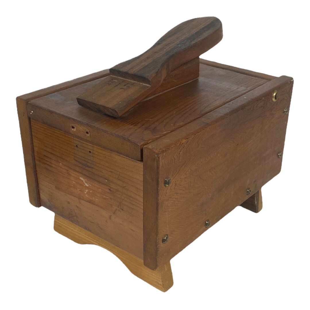 Vintage Shoe Shine Box, MCM Shoe Care, Shoe Polish Storage, Retro ...