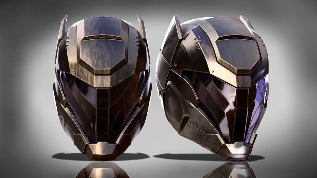Bat X Halo Helmet Cosplay for 3D Printing STL | DIGITAL FILE - Etsy