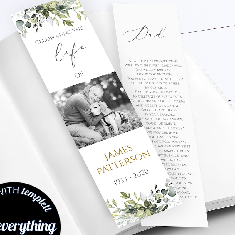 Bookmark Invitation - Etsy