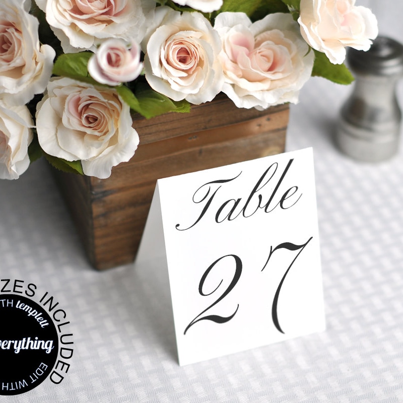 Table Card - Etsy